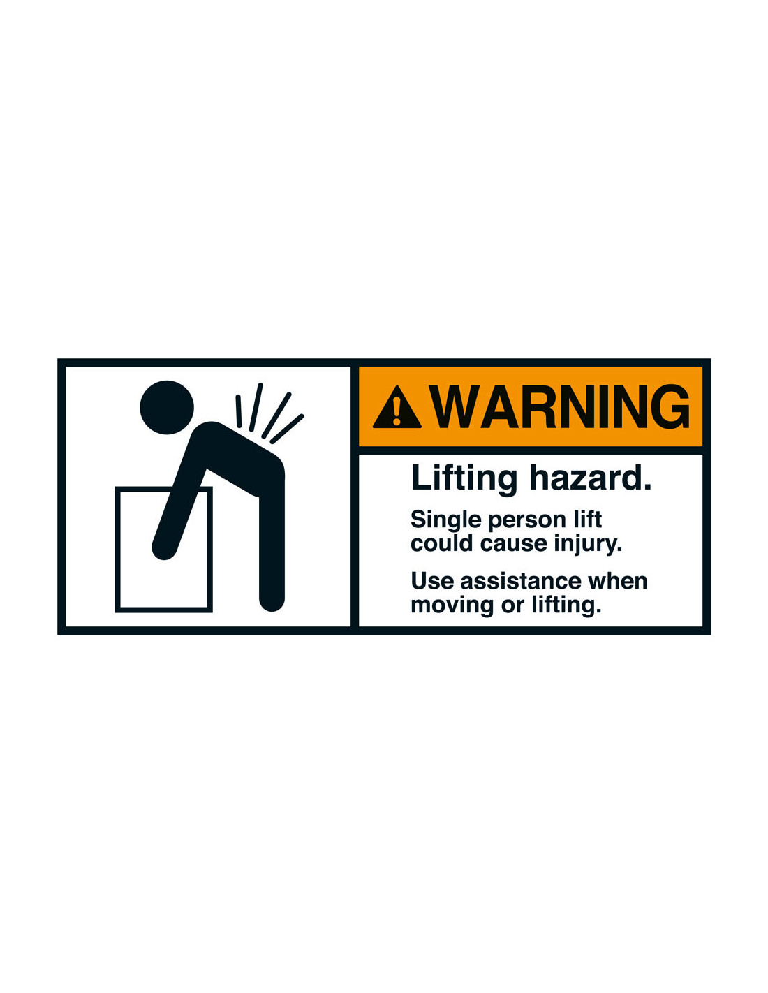 WARNING stickers ANSI kopen? Bestel nu!
