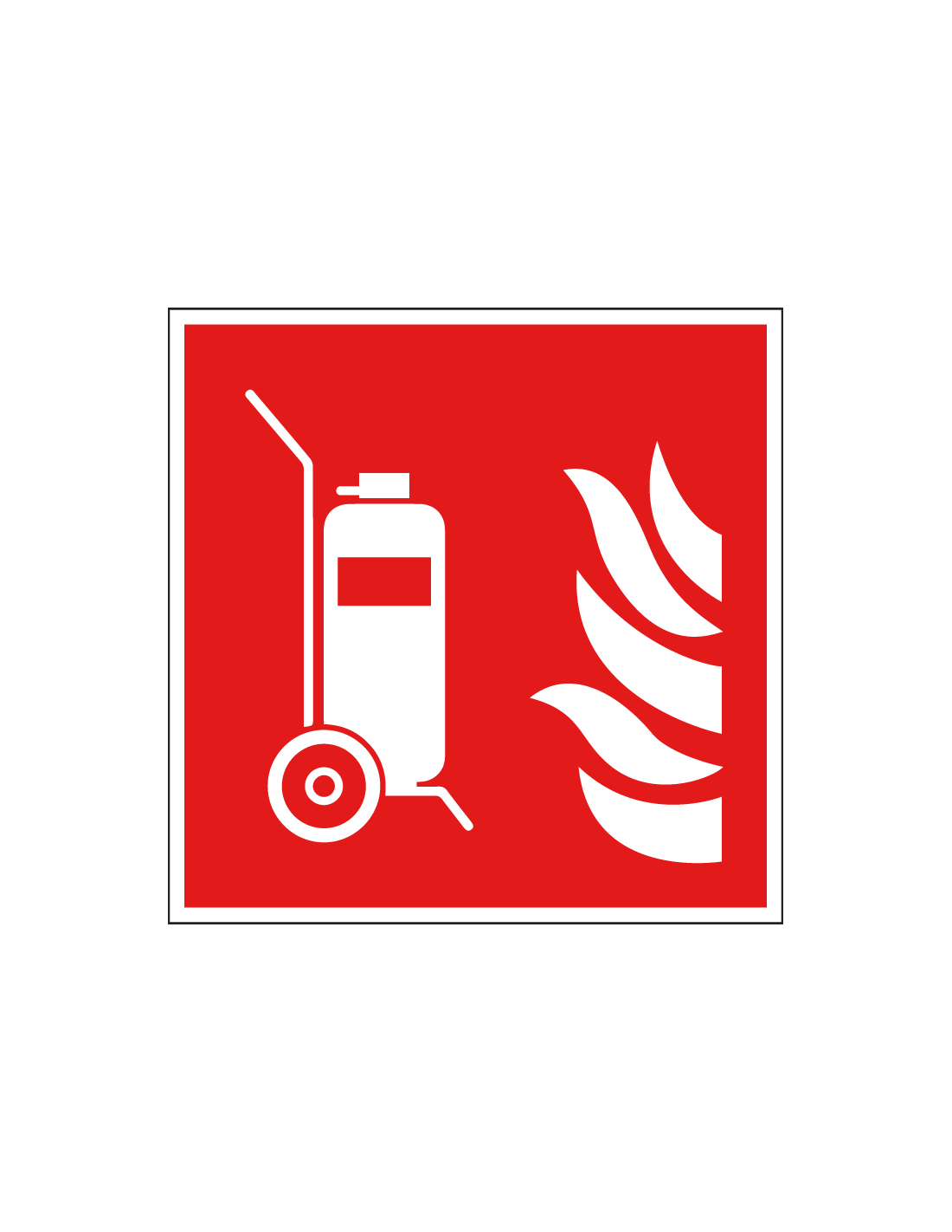 Bord brandblusser, richting links, ISO 7010, F001 kopen?