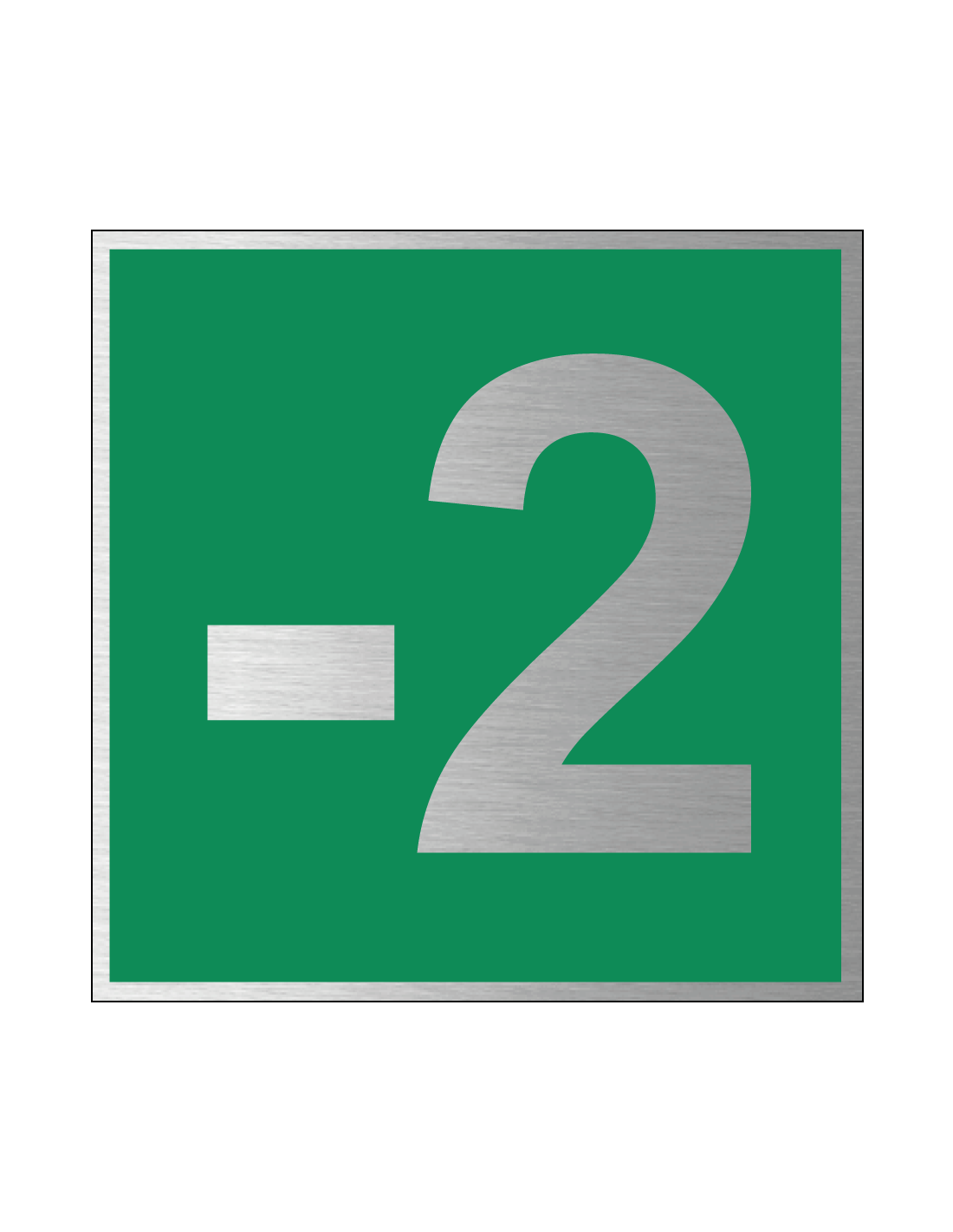 Verdieping -2 bord, geborsteld aluminium kopen?