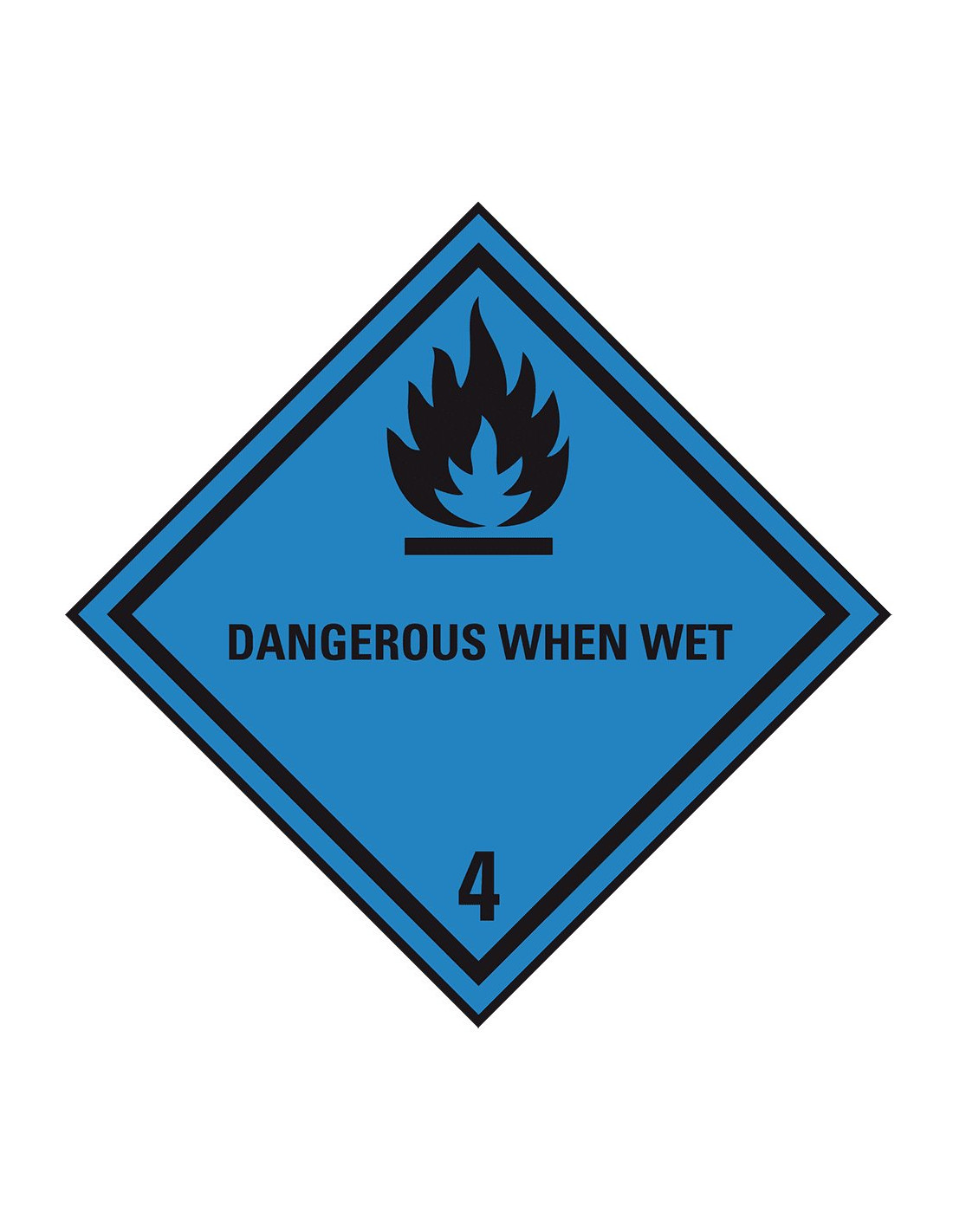 ADR klasse 4.3 sticker ontvlambaar met water kopen?