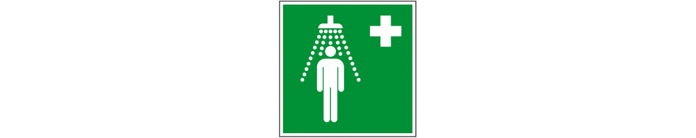 Nooddouche borden bestellen? | Eerste hulp borden